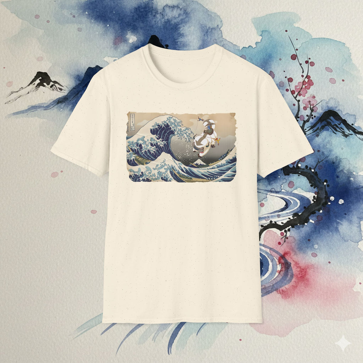 Appa Japanese Art The Great Wave Off Kanagawa - T-Shirt Unisex ...
